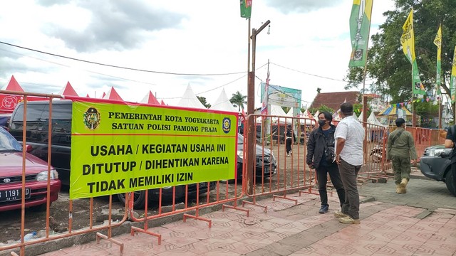 Gelaran Tugu Jogja Expo Ditutup Satpol Pp Kota Yogya Kenapa
