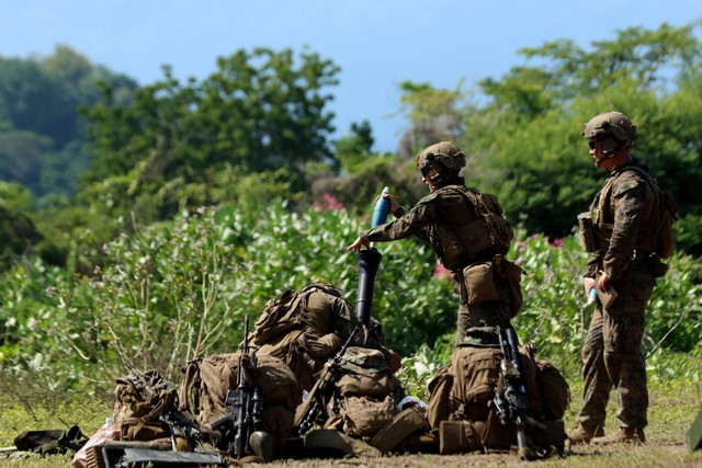 Foto: Marinir RI dan Amerika Gelar Latihan Operasi Darat di Situbondo ...