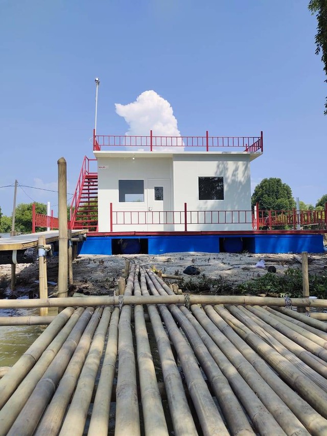 Upaya Konservasi, FMIPA UI Bangun Rumah Apung di Muara Gembong ...