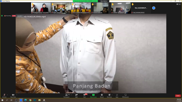 Kepala Biro Umum Sosialisasikan Assessment Mandiri Pengukuran Pakaian ...