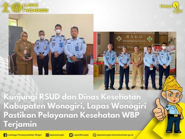 Kunjungi RSUD & Dinkes, Lapas Wonogiri Pastikan Pelayanan Kesehatan WBP ...