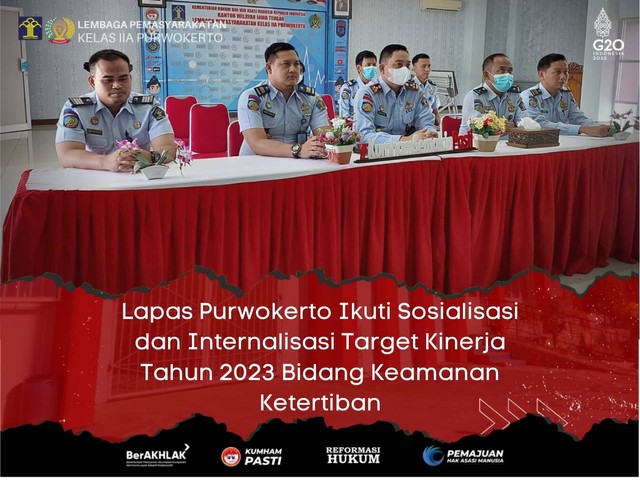 Lapas Purwokerto Ikuti Sosialisasi dan Internalisasi Target Kinerja Tahun 2023 | kumparan.com