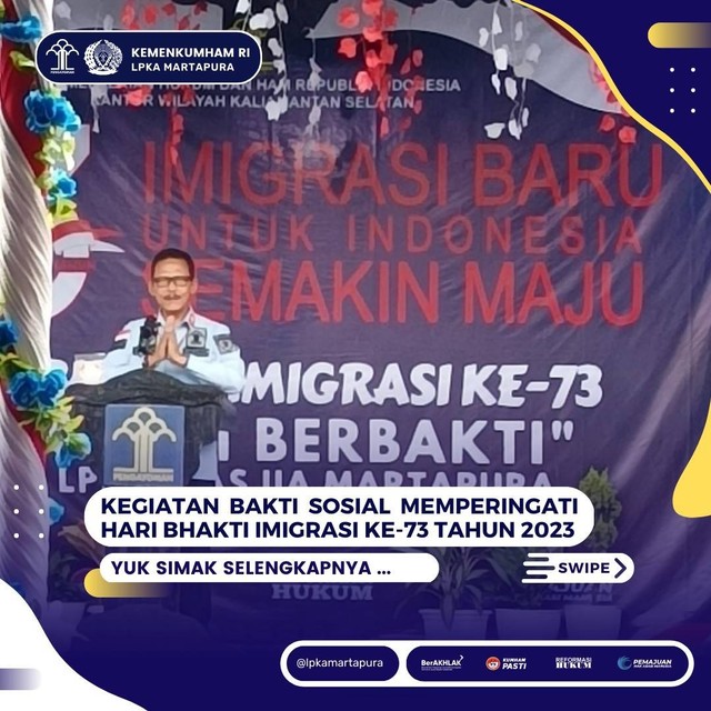 Kegiatan Bhakti Sosial memperingati Hari Bhakti Imigrasi Ke-73 Tahun ... Kegiatan Bhakti Sosial memperingati Hari Bhakti Imigrasi Ke-73 Tahun ...