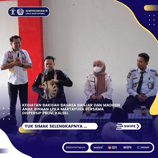 Bakisah Bahasa Banjar dan Madihin Anak Binaan Bersama Dispersip Prov ...