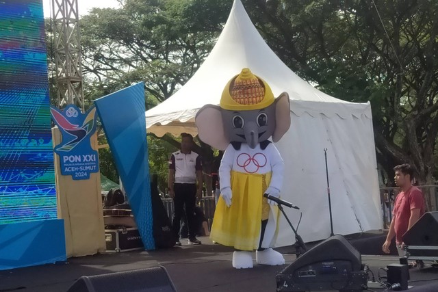 Menpora Luncurkan Maskot PON XXI Aceh, Gajah Putih Bernama Po Meurah ...