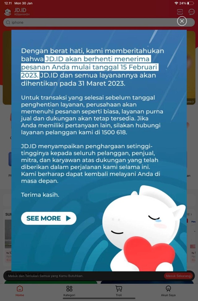 JD.ID Tutup Permanen 31 Maret 2023, Bagaimana Nasib Karyawan? | kumparan.com