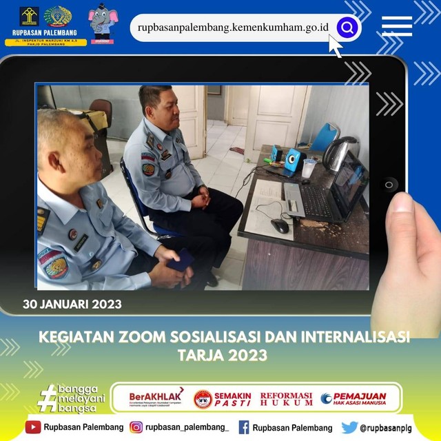 Rupbasan Palembang Ikuti Kegiatan Zoom Sosialisasi Target Kinerja 2023 ... Rupbasan Palembang Ikuti Kegiatan Zoom Sosialisasi Target Kinerja 2023 ...