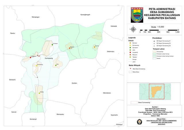 Pembuatan Peta Desa Gumawang Oleh Mahasiswa KKN UNDIP | kumparan.com