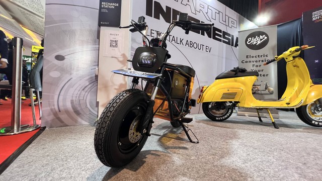 Motor Listrik Quest Atom II Mejeng di IIMS 2023 | kumparan.com