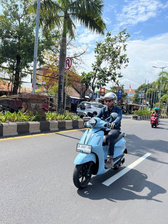 Geber Yamaha Grand Filano Hybrid Connected di Bali, Konsumsi BBM 60 Km/liter | kumparan.com