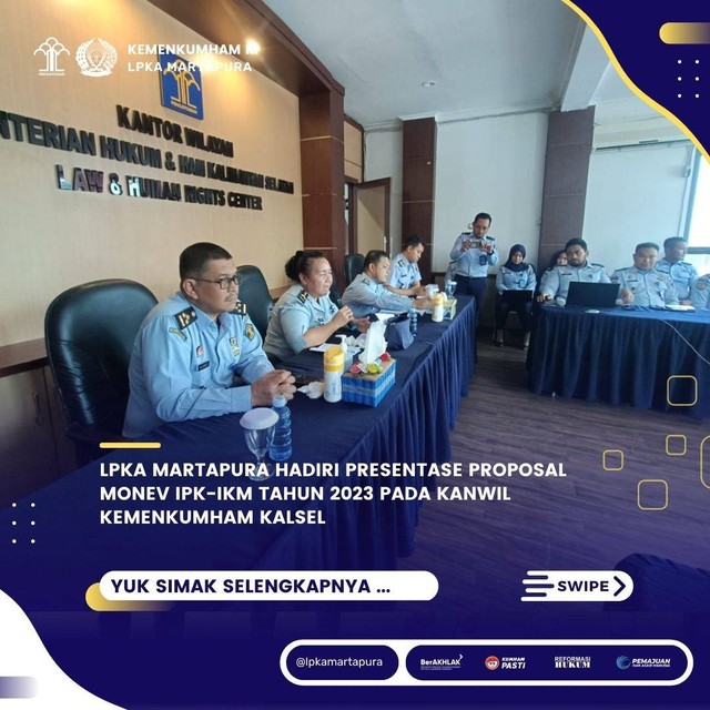 LPKA Martapura Hadiri Presentasi Proposal Monev IPK-IKM Tahun 2023 | kumparan.com