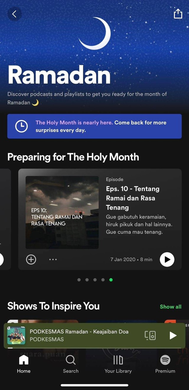 Sambut Ramadhan, Spotify Hadirkan Ramadan Hub | kumparan.com
