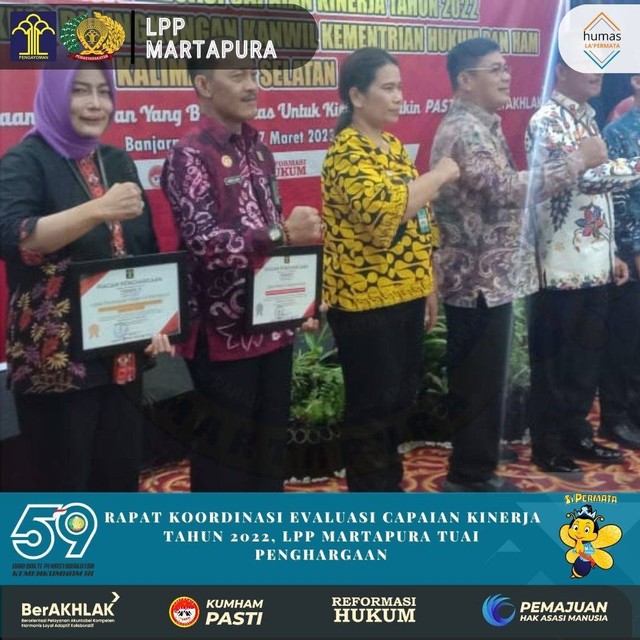 Rapat Evaluasi Capaian Kinerja Tahun 2022, LPP Martapura Tuai Penghargaan | kumparan.com