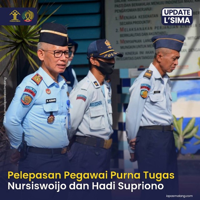 Lapas Kelas I Malang Upacara Purna Tugas Harijo Nursiswoijo dan Hadi ...