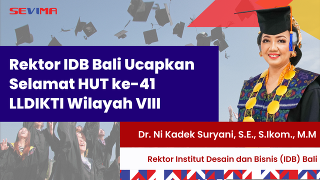 Rektor IDB Bali Ucapkan Selamat HUT ke-41 LLDIKTI Wilayah VIII ...