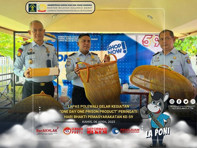 Lapas Polewali Promosikan Hasil Karya Warga Binaan Lapas Polewali Promosikan Hasil Karya Warga Binaan