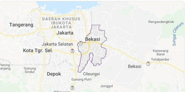 Mengenal Peta Kota Bekasi di Jawa Barat dan Batas Wilayahnya | kumparan.com