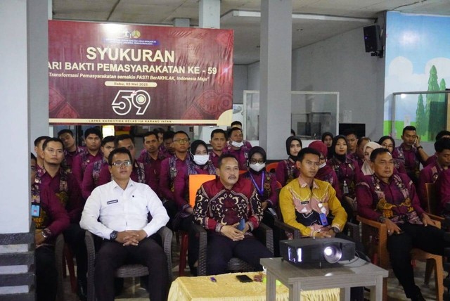 Lapas Narkotika Karang Intan Ikuti Syukuran Hari Bakti Pemasyarakatan Ke-59 | kumparan.com