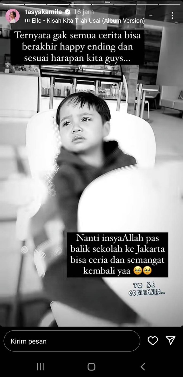Selalu Nangis dan Sulit Adaptasi, Anak Tasya Kamila Berhenti Sekolah di Amerika | kumparan.com