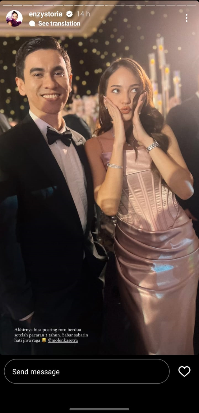 Akhirnya Bisa Posting Foto sama Molen, Enzy Storia: Sabar-sabar Hati Jiwa Raga | kumparan.com