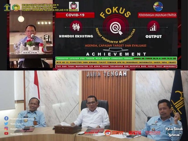 Kemenkumham Jateng Ikuti Arahan Tugas dan Evaluasi Sekretaris Jenderal | kumparan.com