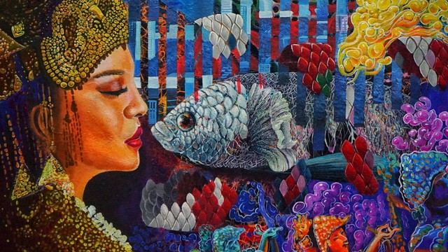 Foto: Pameran Lukisan Ekspresi Musi Komunitas Seni Rupa di Palembang ...