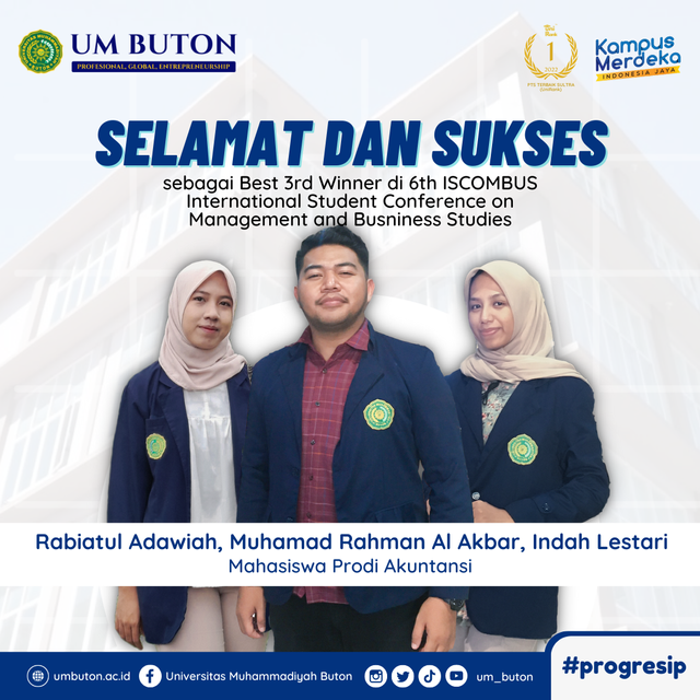 Tim UM Buton Memukau di 6th ISCOMBUS: Raih Peringkat Ketiga dan Bukti ...