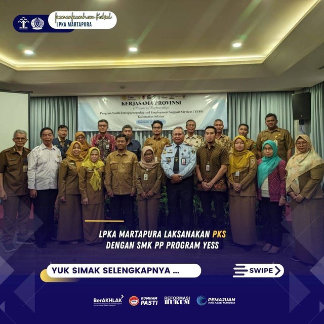 LPKA Martapura Laksanakan PKS dengan SMK PP Program YESS | kumparan.com