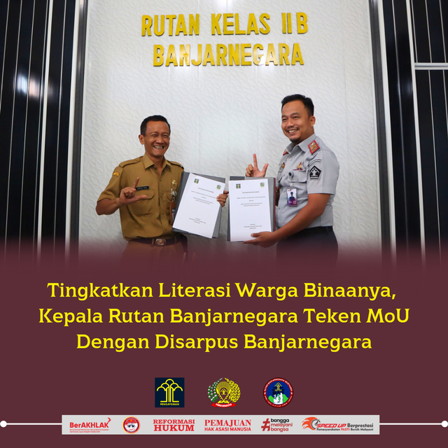 Kepala Rutan Banjarnegara Teken MoU Dengan Disarpus Banjarnegara ...