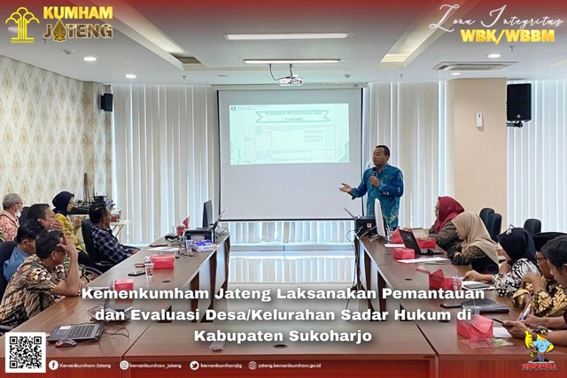 Kemenkumham Jateng Laksanakan Pemantauan dan Evaluasi Desa/Kelurahan Sadar Hukum | kumparan.com