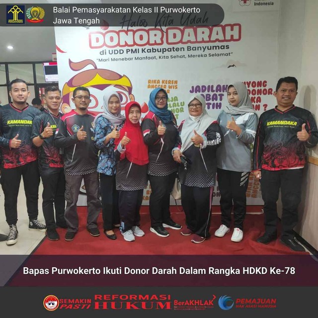 Bapas Purwokerto Ikuti Donor Darah Dalam Rangka HDKD Ke-78 | kumparan.com