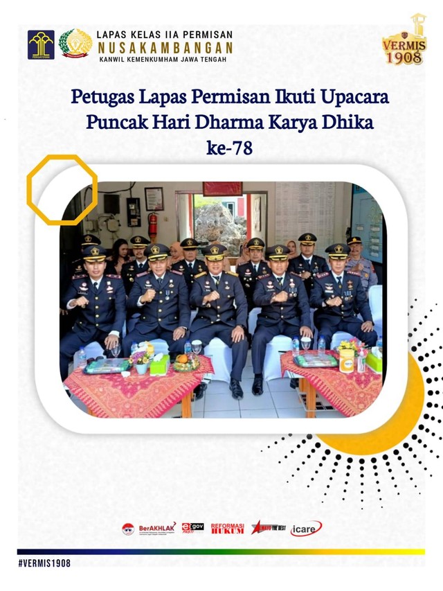 Petugas Lapas Permisan Ikuti Upacara Puncak Hari Dharma Karya Dhika ke ... Petugas Lapas Permisan Ikuti Upacara Puncak Hari Dharma Karya Dhika ke ...