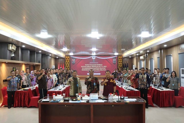 Kemenkumham Sumsel Laksanakan Rapat Evaluasi Kinerja Satker Triwulan III 2023 | kumparan.com