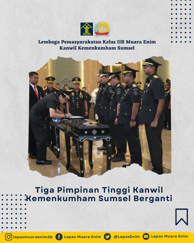 Tiga Pimpinan Tinggi Kanwil Kemenkumham Sumsel Berganti | kumparan.com