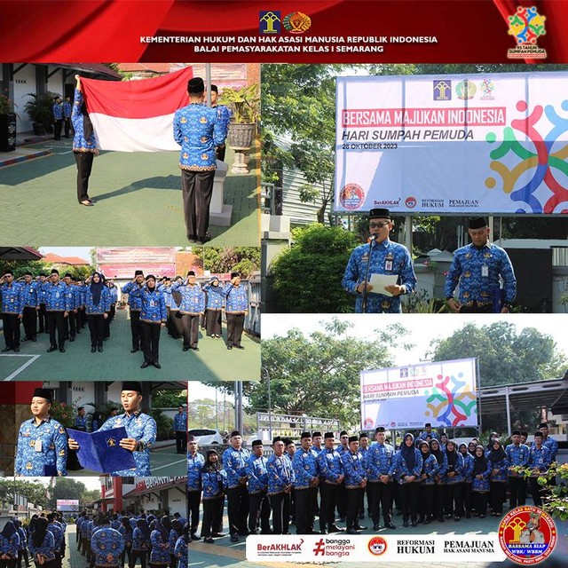 Bapas Semarang Selenggarakan Upacara Peringatan Hari Sumpah Pemuda Ke 95 