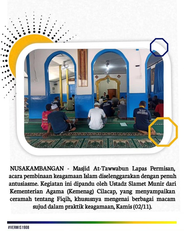 Fiqih Sujud Tema Pembinaan Kerohanian WBP Muslim Lapas Permisan | kumparan.com