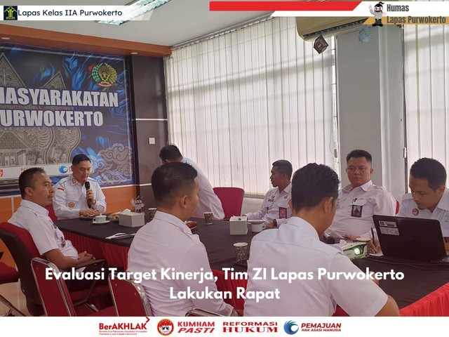Evaluasi Target Kinerja, Tim ZI Lapas Purwokerto Lakukan Rapat | kumparan.com