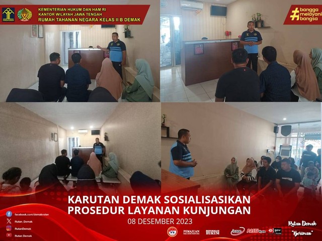 Karutan Demak Sosialisasikan Prosedur Layanan Kunjungan | kumparan.com