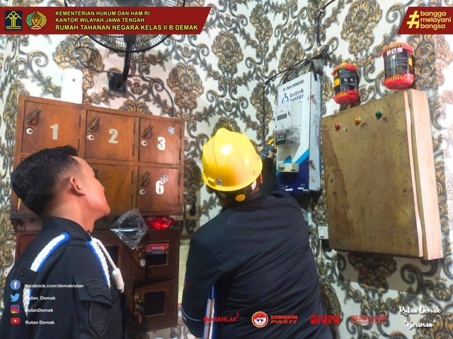 Rutan Demak Periksa Meter Listrik Secara Lebih Insentif Dan Terprogram