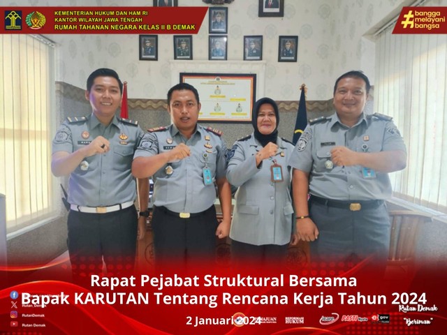 Rutan Demak Gelar Rapat Penyusunan Rencana Kerja Tahun 2024 | kumparan.com