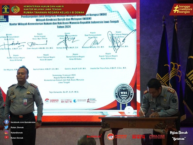 Inisiatif Positif: Rutan Demak Ikut Ambil Bagian dalam Pakta Integritas ... Inisiatif Positif: Rutan Demak Ikut Ambil Bagian dalam Pakta Integritas ...