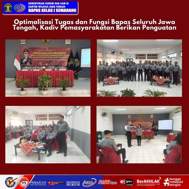 Optimalisasi Tusi Bapas Seluruh Jawa Tengah, Kadivpas Jateng Berikan ...