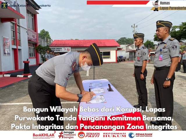 Lapas Purwokerto Tanda Tangani Komitmen Bersama, Pakta Integritas | kumparan.com