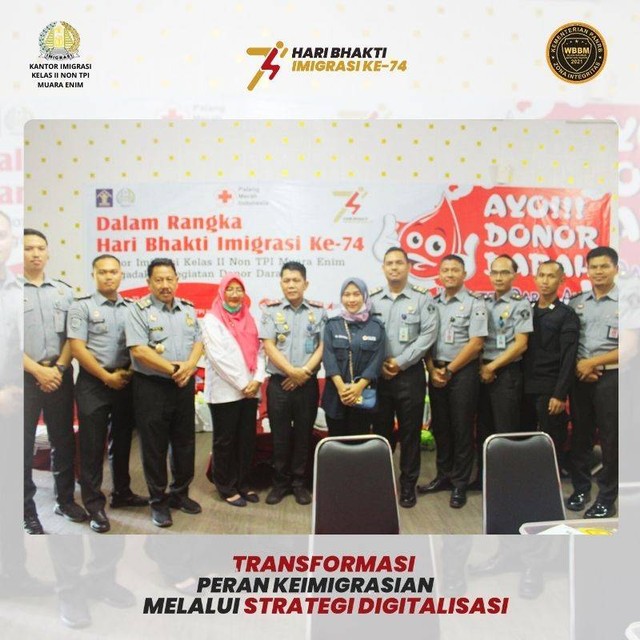 Semarak Peringatan HBI Ke-74 Imigrasi Muara Enim Menyelenggarakan Donor ... Semarak Peringatan HBI Ke-74 Imigrasi Muara Enim Menyelenggarakan Donor ...