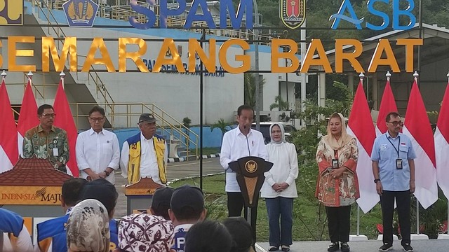 Presiden Jokowi Resmikan Proyek Air Bersih SPAM Semarang Barat ...