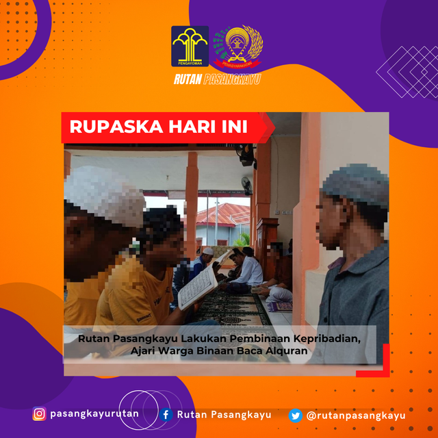 Rutan Pasangkayu Lakukan Pembinaan Kepribadian, Ajari Warga Binaan Baca ...