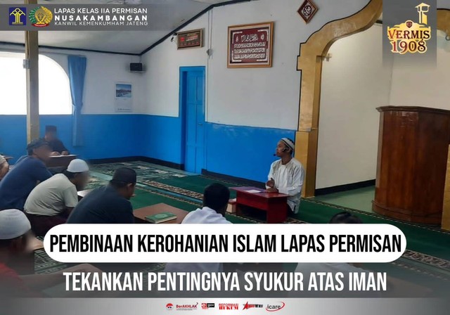Pembinaan Kerohanian Islam Lapas Permisan Tekankan Pentingnya Syukur atas Iman | kumparan.com