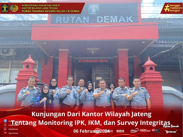 Kemenkumham Jateng Tinjau Kinerja Rutan Demak dalam Monev Integritas | kumparan.com