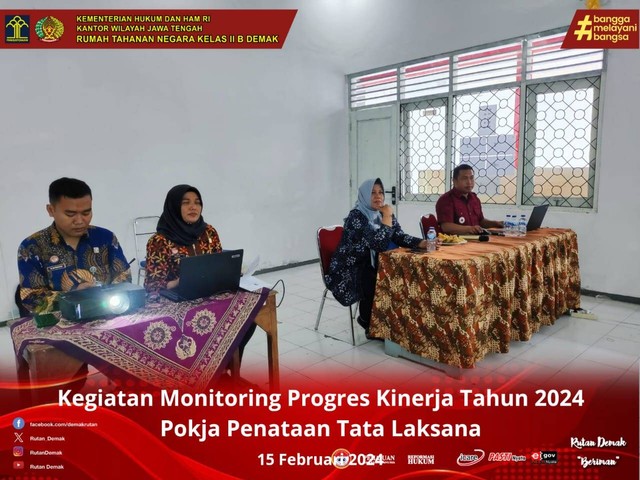 Rutan Demak Gelar Monitoring Progres Tahun 2024 Pokja Penataan Tata Laksana | kumparan.com