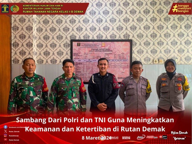 Polri dan TNI Turut Serta dalam Memperkuat Keamanan Rutan Demak | kumparan.com